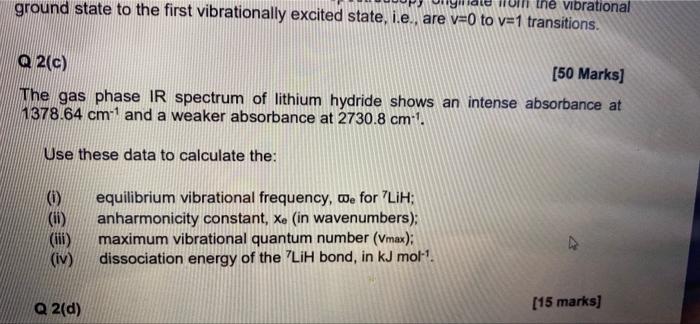 Solved Explain why all of these vibrational modes are not | Chegg.com