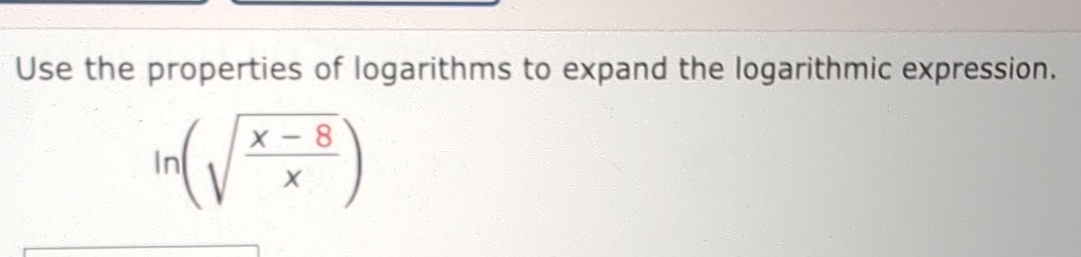 Solved Use the properties of logarithms to expand the | Chegg.com