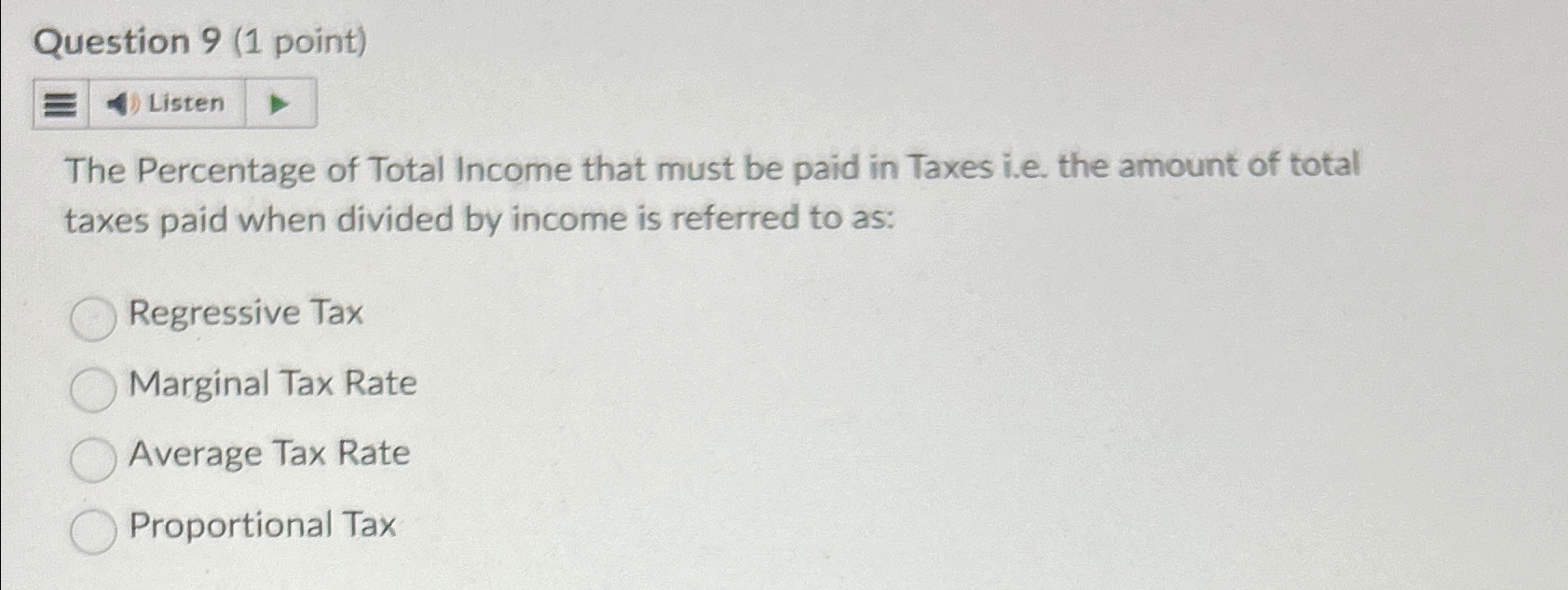 Solved Question 9 (1 ﻿point)ListenThe Percentage of Total | Chegg.com