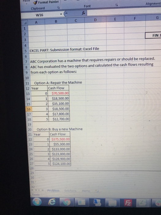 Solved Paste Alignment Font Format Painter Clipboard W16 FIN | Chegg.com