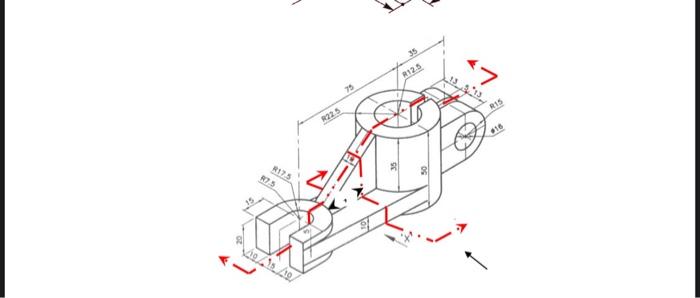 Q. Draw the three views of the orthographic | Chegg.com