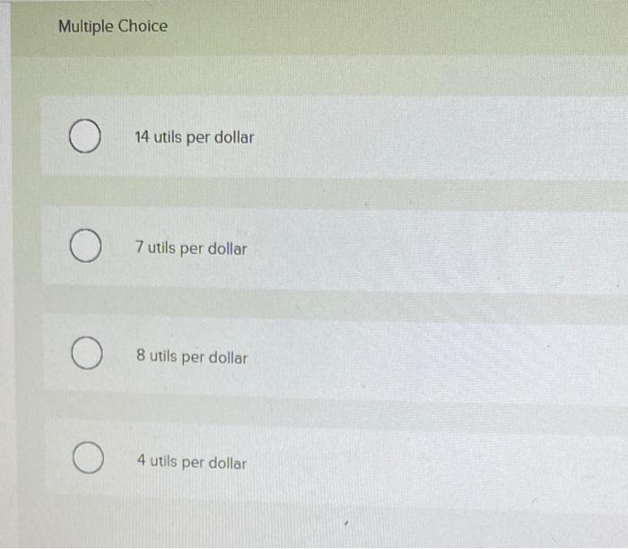 Solved The table shows the marginal utility schedules for | Chegg.com