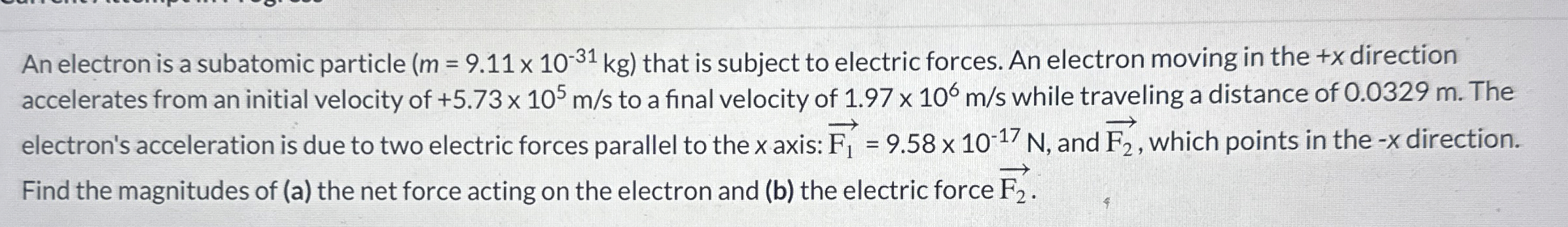Solved An electron is a subatomic particle )=(9.11×10-31(kg) | Chegg.com
