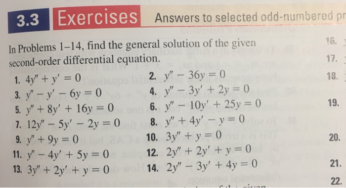Solved 3.3 Exercises Answers to selected odd-numbered pr In | Chegg.com