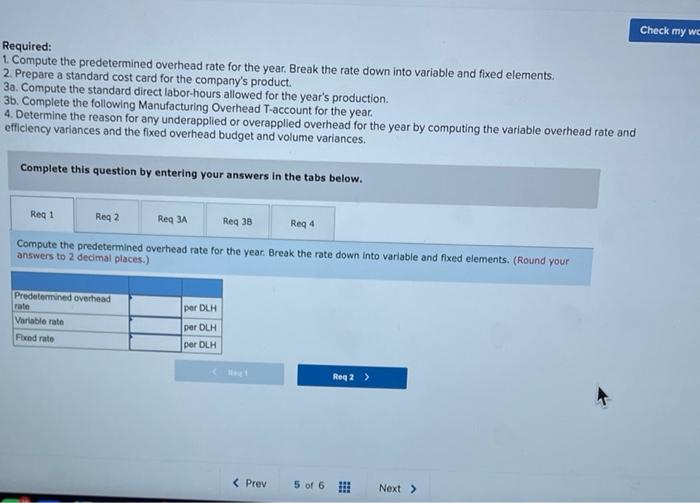 Solved Problem 9A-8 Applying Overhead; Overhead Variances | Chegg.com
