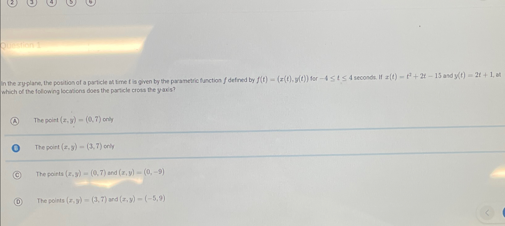 Solved (2)Quastion 1In the xy-plane, the position of a | Chegg.com