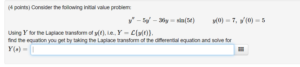 (4 ﻿points) ﻿Consider the following initial value | Chegg.com