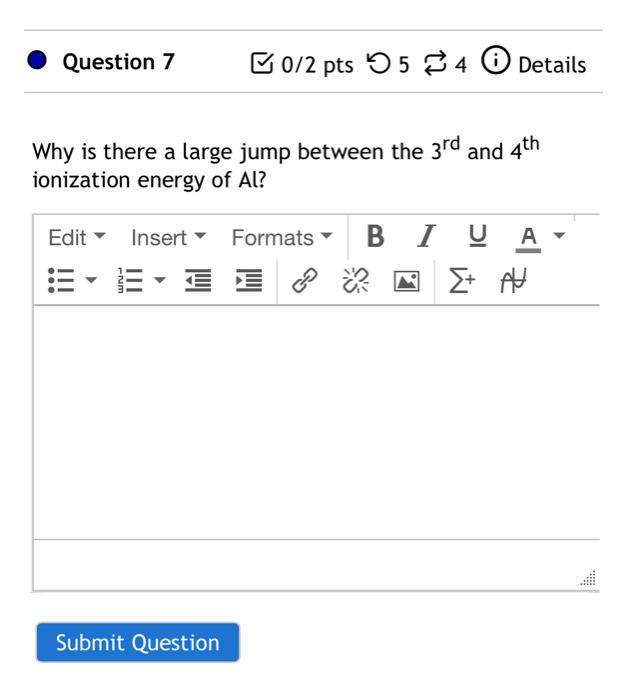 Solved Why is there a large jump between the 3rd and 4th | Chegg.com