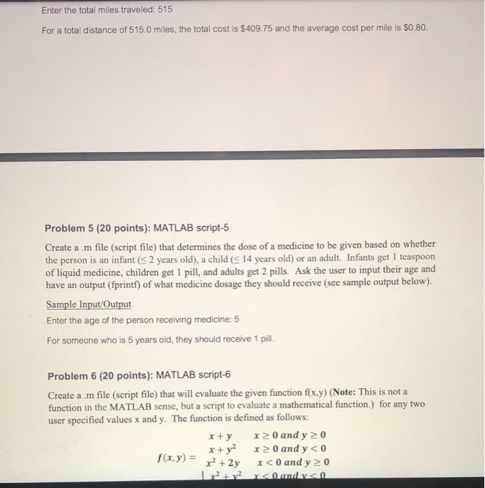 Solved NOTE: For MATLAB problems submit as ONE m script | Chegg.com
