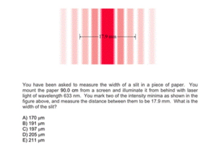 Solved 1 min You have been asked to measure the width of a | Chegg.com