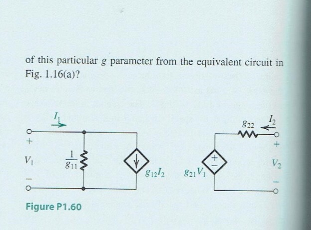 1.60 Any linear two-port network including linear | Chegg.com