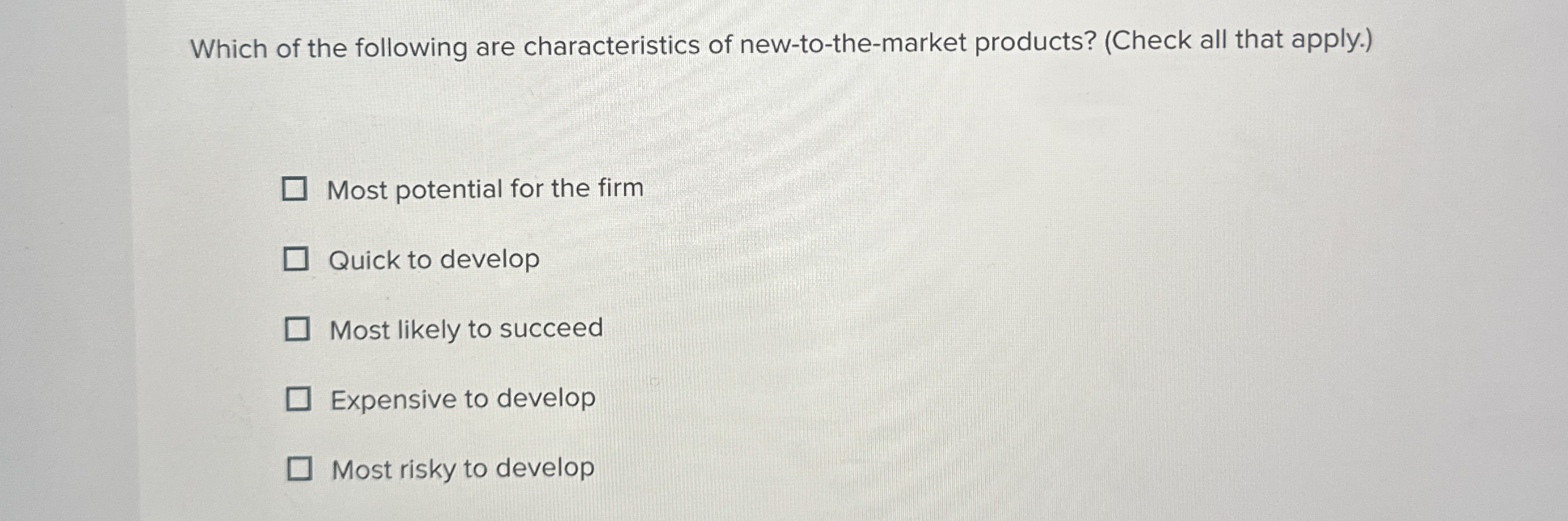 Solved Which of the following are characteristics of | Chegg.com