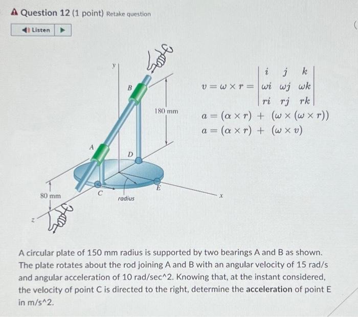 Solved A Question 12 (1 point) Retake question | Chegg.com