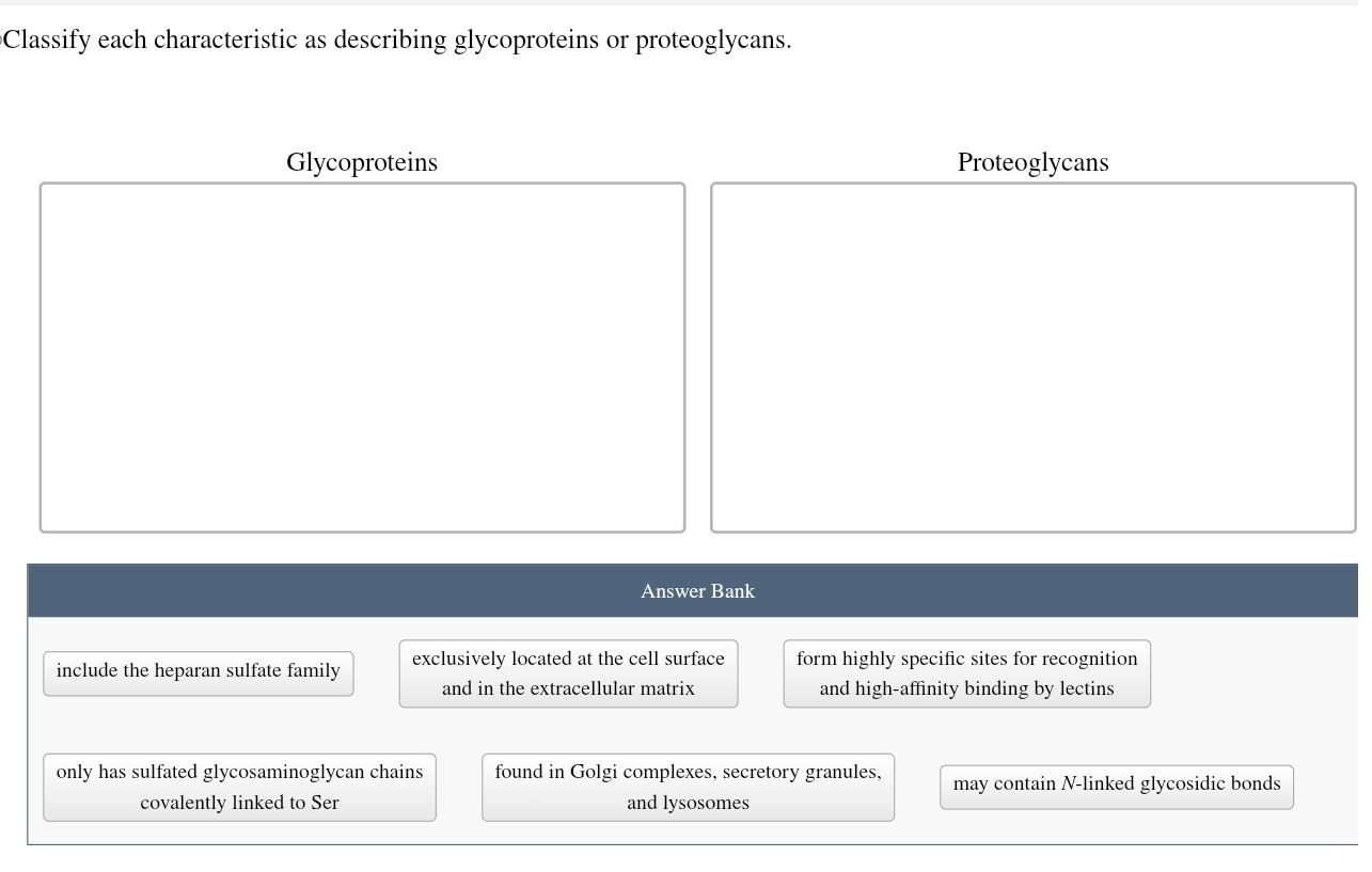 Solved Classify each characteristic as describing | Chegg.com