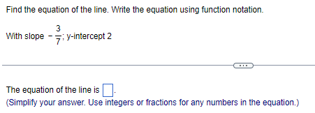 Solved Find the equation of the line. Write the equation | Chegg.com
