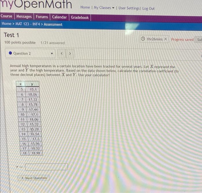 Solved myOpenMath Home | My Classes User Settings Log Out | Chegg.com
