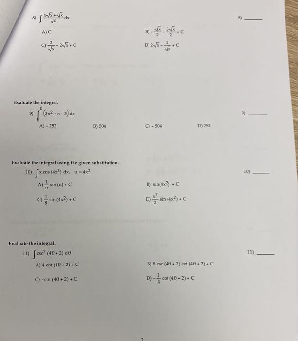 Solved * *78*43dx 2 А) с 1-28c Dizata - Mac Evaluate the | Chegg.com
