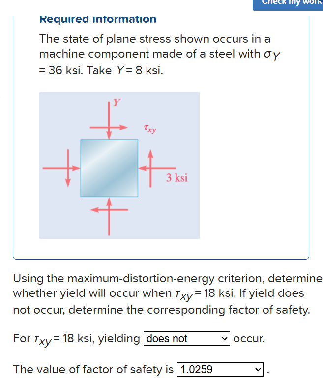 Solved Required intormationThe state of ﻿plane stress shown | Chegg.com