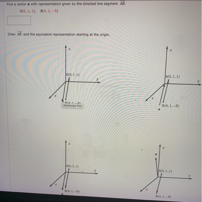 Solved Find A Vector A With Representation Given By The 7784