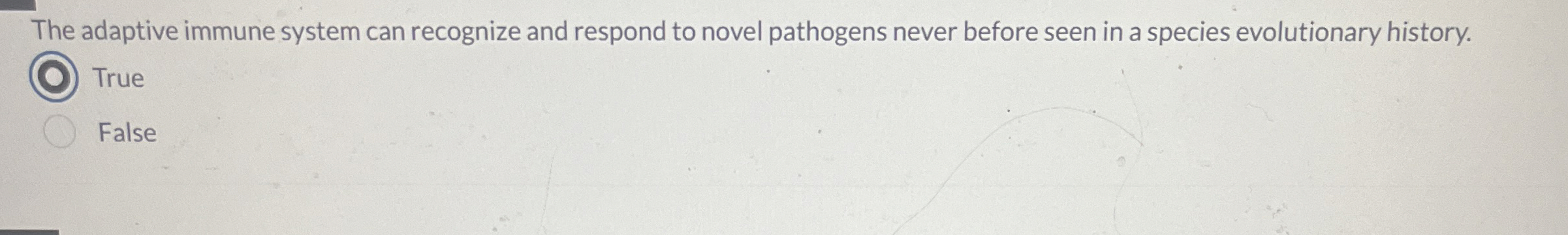 Solved The adaptive immune system can recognize and respond | Chegg.com