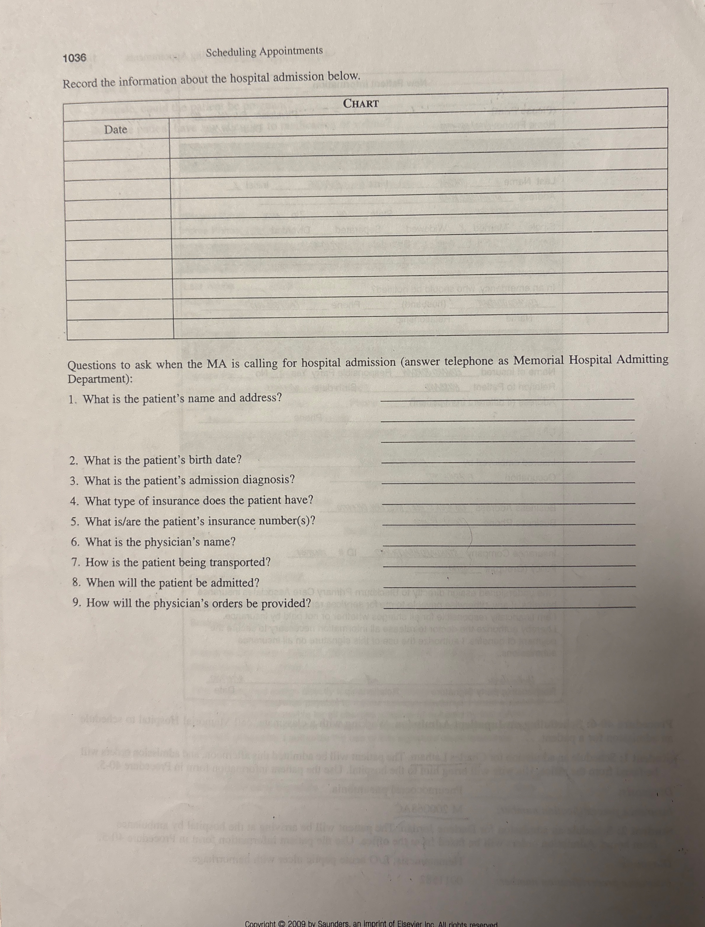 Solved Scheduling Appointments1035Procedure 40-6: Scheduling | Chegg.com