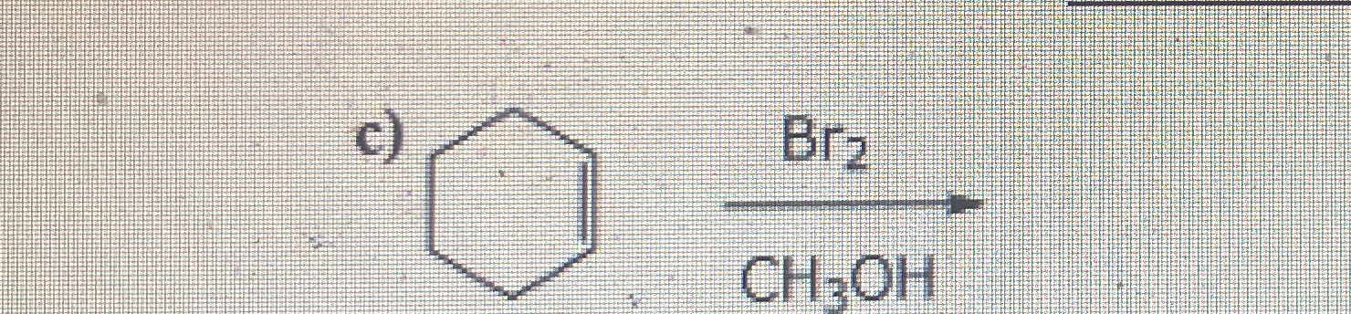 Solved Mecanismo para reaccion de Br2/CH3OH para la | Chegg.com