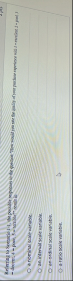 Solved Referring to Scenario 1-1, ﻿the possible respocses to | Chegg.com