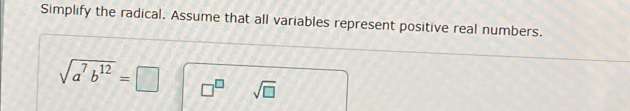 Solved Simplify the radical. Assume that all variables | Chegg.com