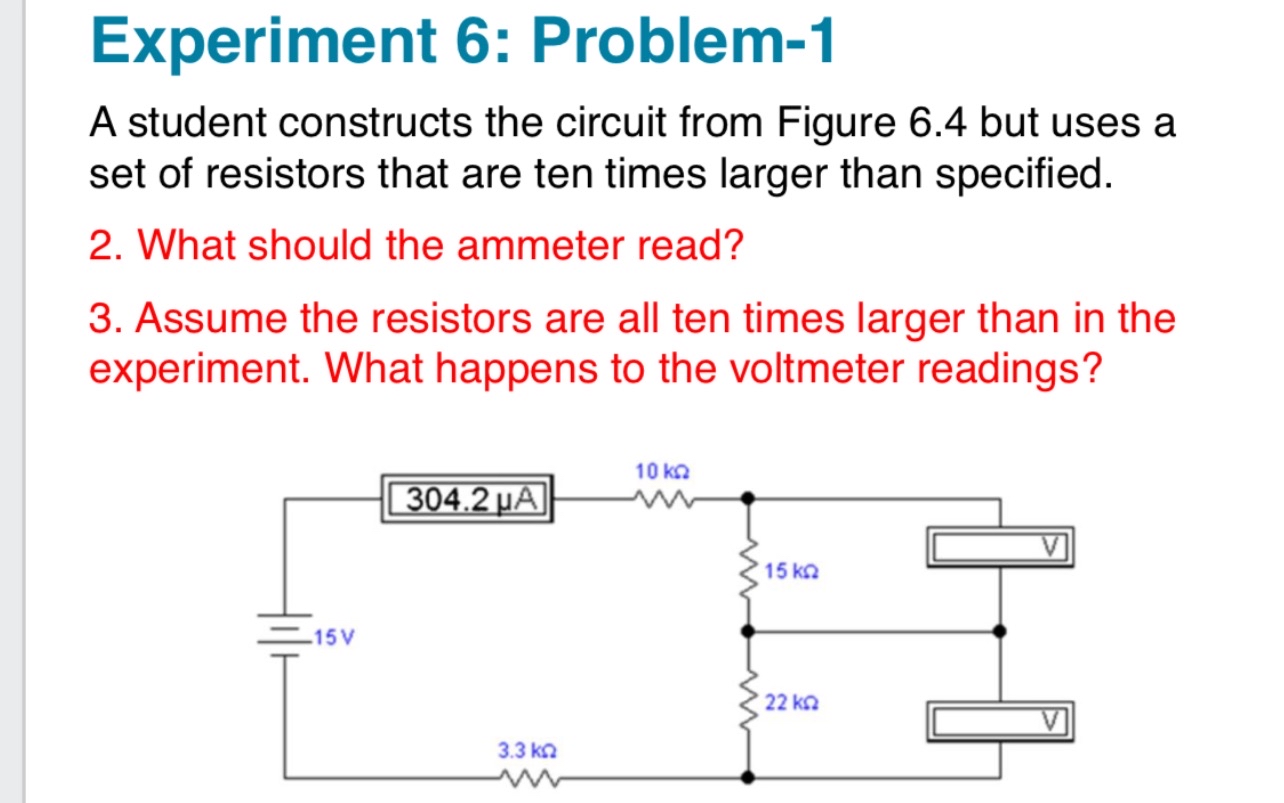 Solved Experiment 6: Problem-1A student constructs the | Chegg.com