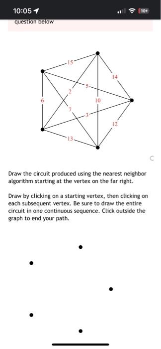 Solved Draw the circuit produced using the nearest neighbor | Chegg.com