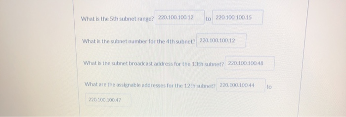 Solved nouncements Number of needed subnets 45 Network | Chegg.com