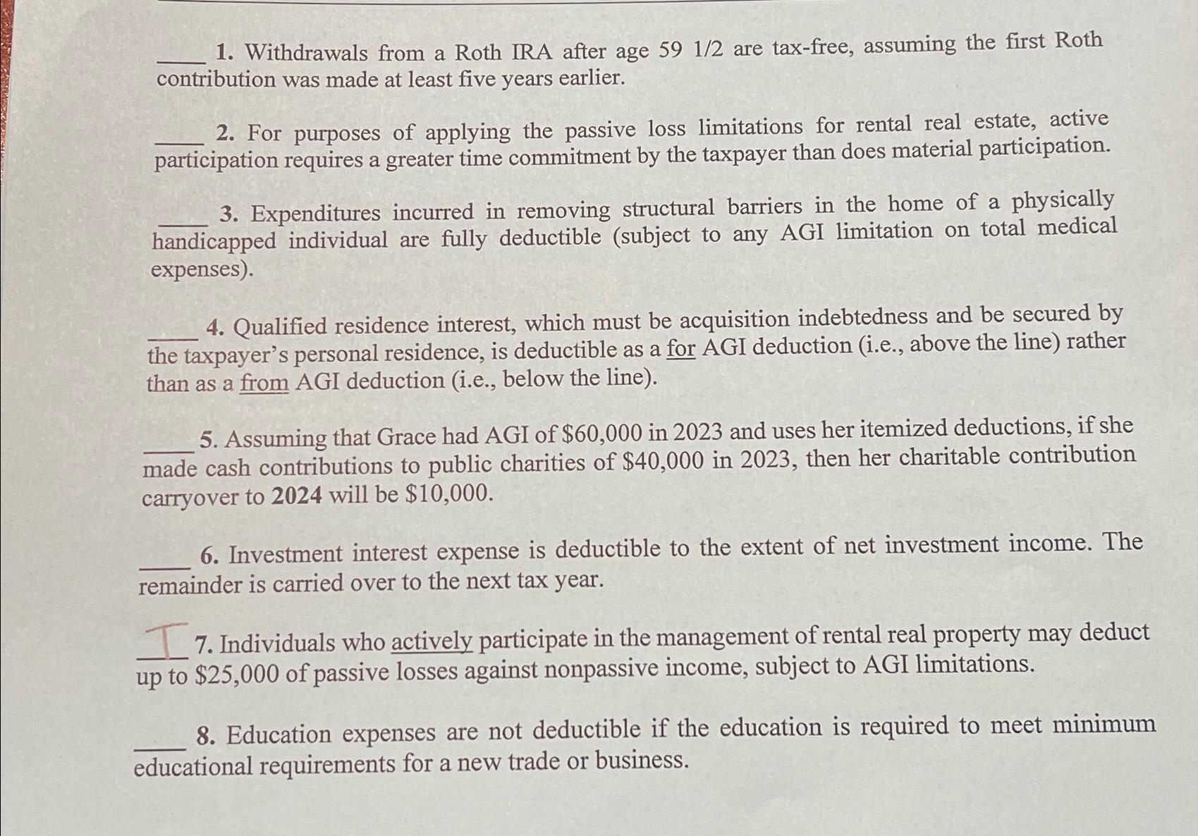 Solved Withdrawals from a Roth IRA after age 5912 ﻿are | Chegg.com