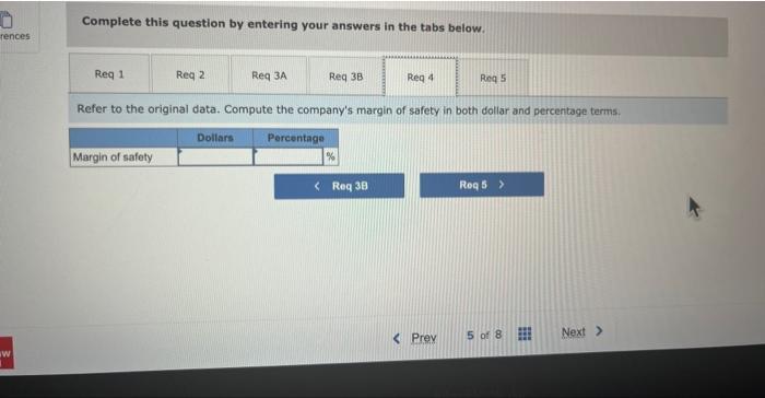 Solved Exercise 5-18 (Static) Break-Even and Target Profit | Chegg.com