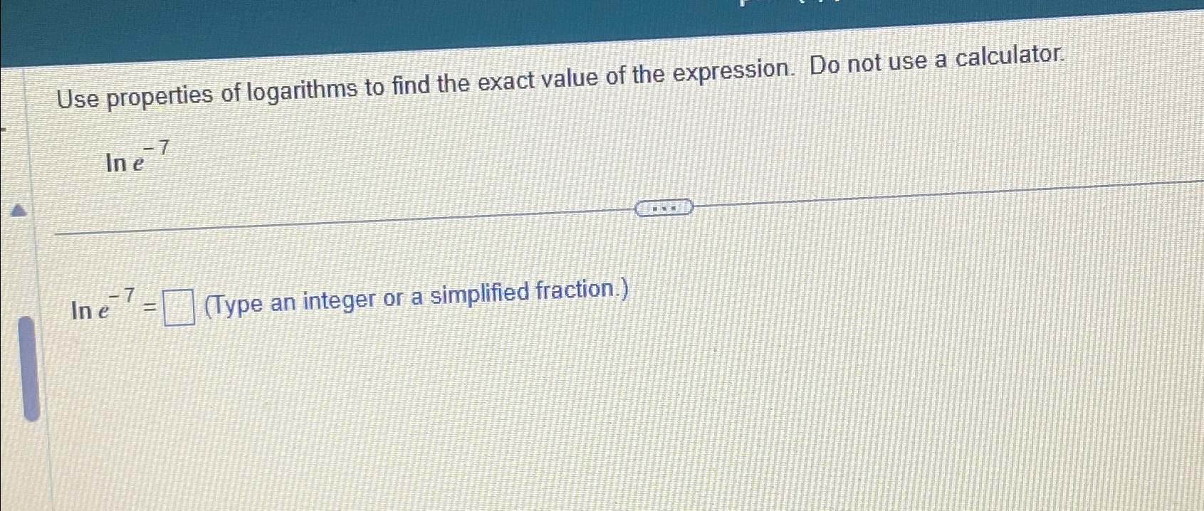 Solved Use properties of logarithms to find the exact value | Chegg.com