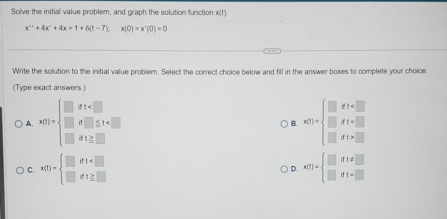 Solved Solve the initial value problem, and graph the | Chegg.com