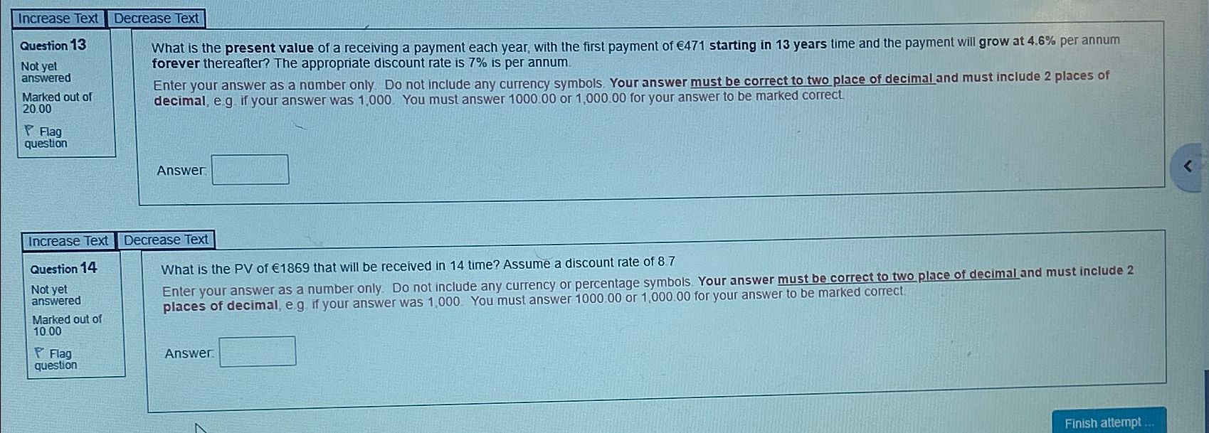 Solved \table[[Increase Text,D],[Question 13,],[Not | Chegg.com