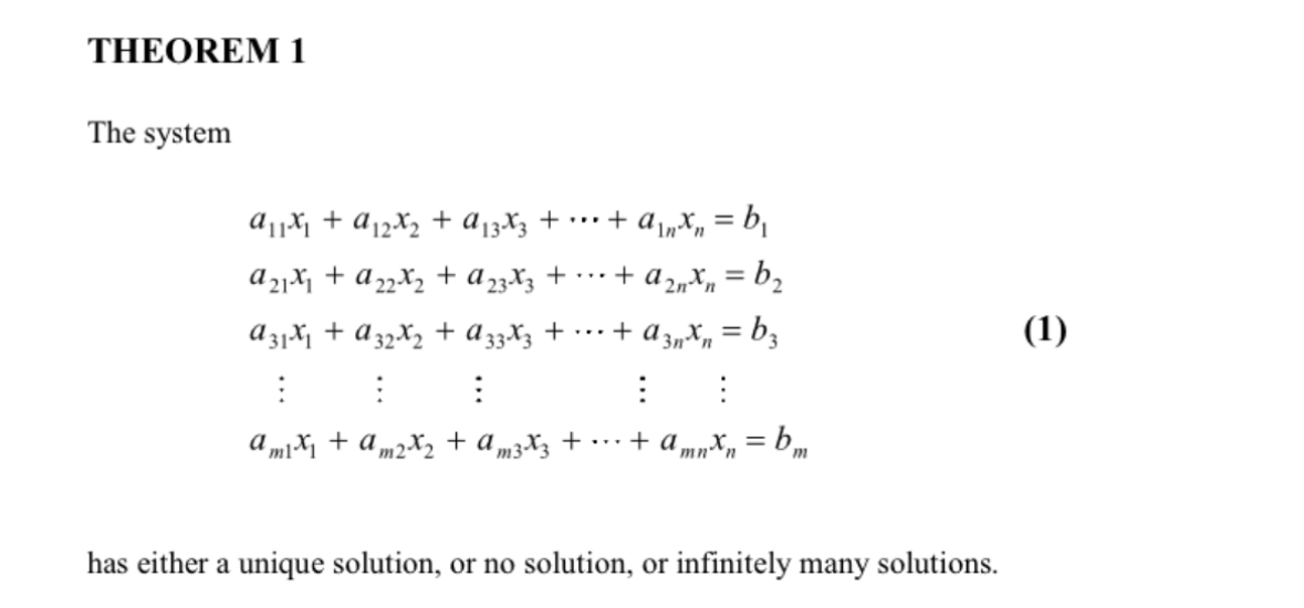 Solved THEOREM 1Solve by substitutionThe | Chegg.com
