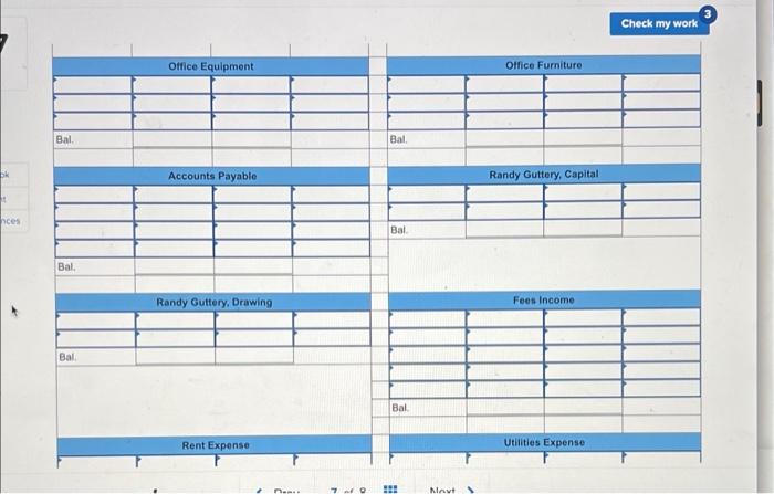 Solved The accountant for the firm owned by Randy Guttery | Chegg.com