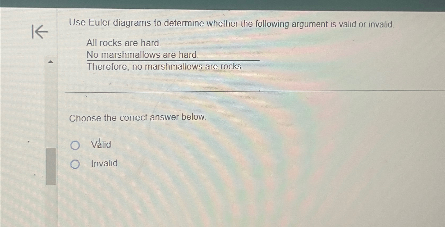 Solved Use Euler diagrams to determine whether the following | Chegg.com