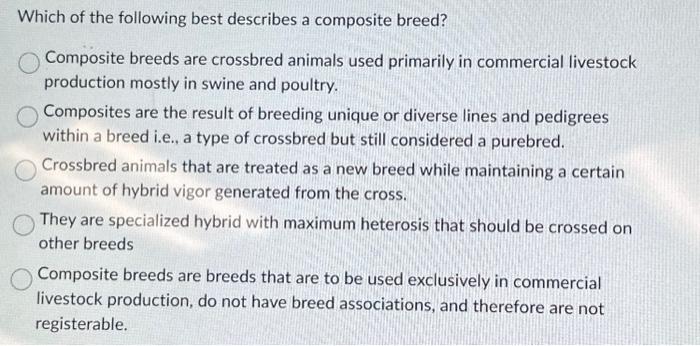 Solved Which of the following best describes a composite | Chegg.com