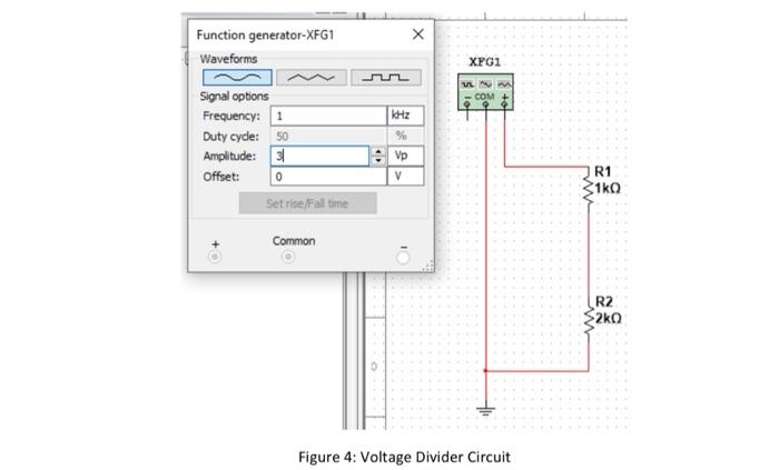 Solved х Function generator-XFG1 Waveforms XPG1 fois COM KHz | Chegg.com