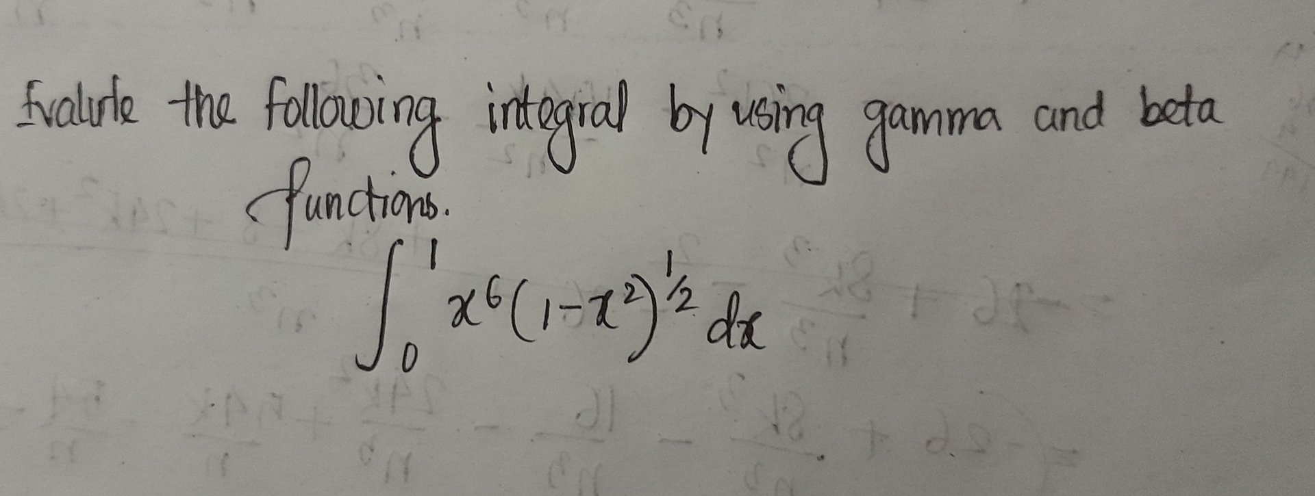 Solved Evalute the following integral by using gamma and | Chegg.com