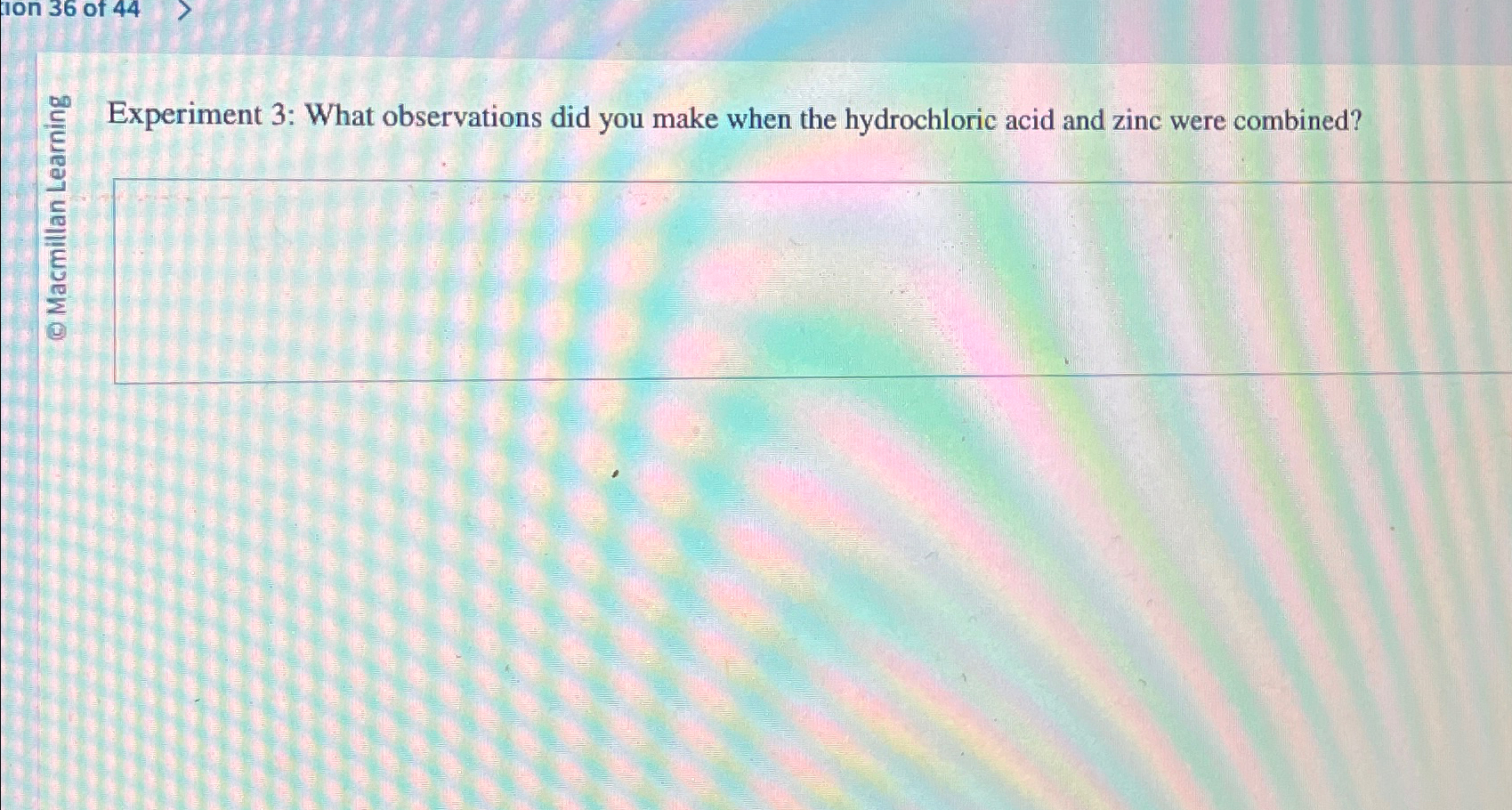 Solved Experiment 3: What observations did you make when the | Chegg.com