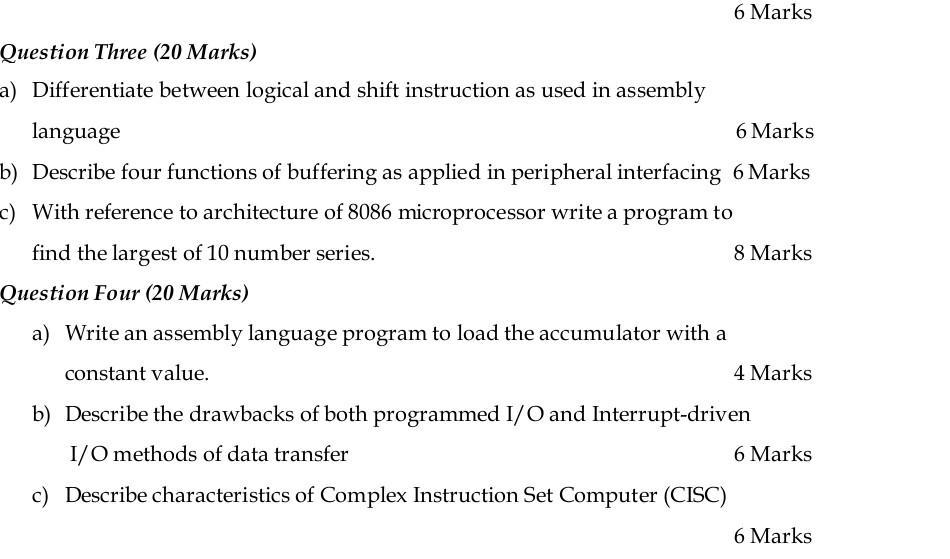 Solved Question Three (20 Marks) a) Differentiate between | Chegg.com