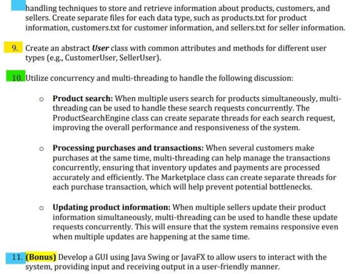 Solved 1. Create a Product class that stores information | Chegg.com