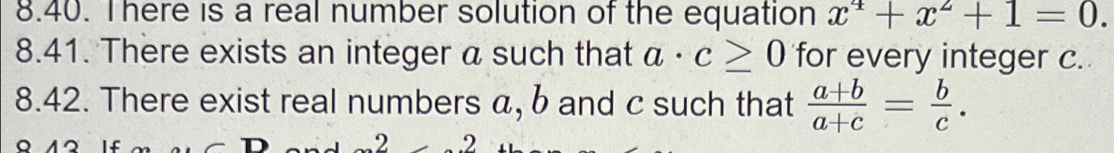 Solved 8.40. ﻿There is a real number solution of the | Chegg.com
