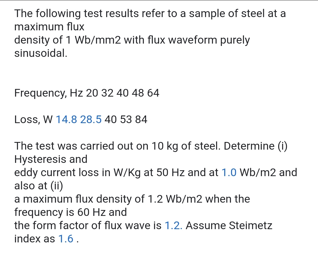 Solved The following test results refer to a sample of steel | Chegg.com