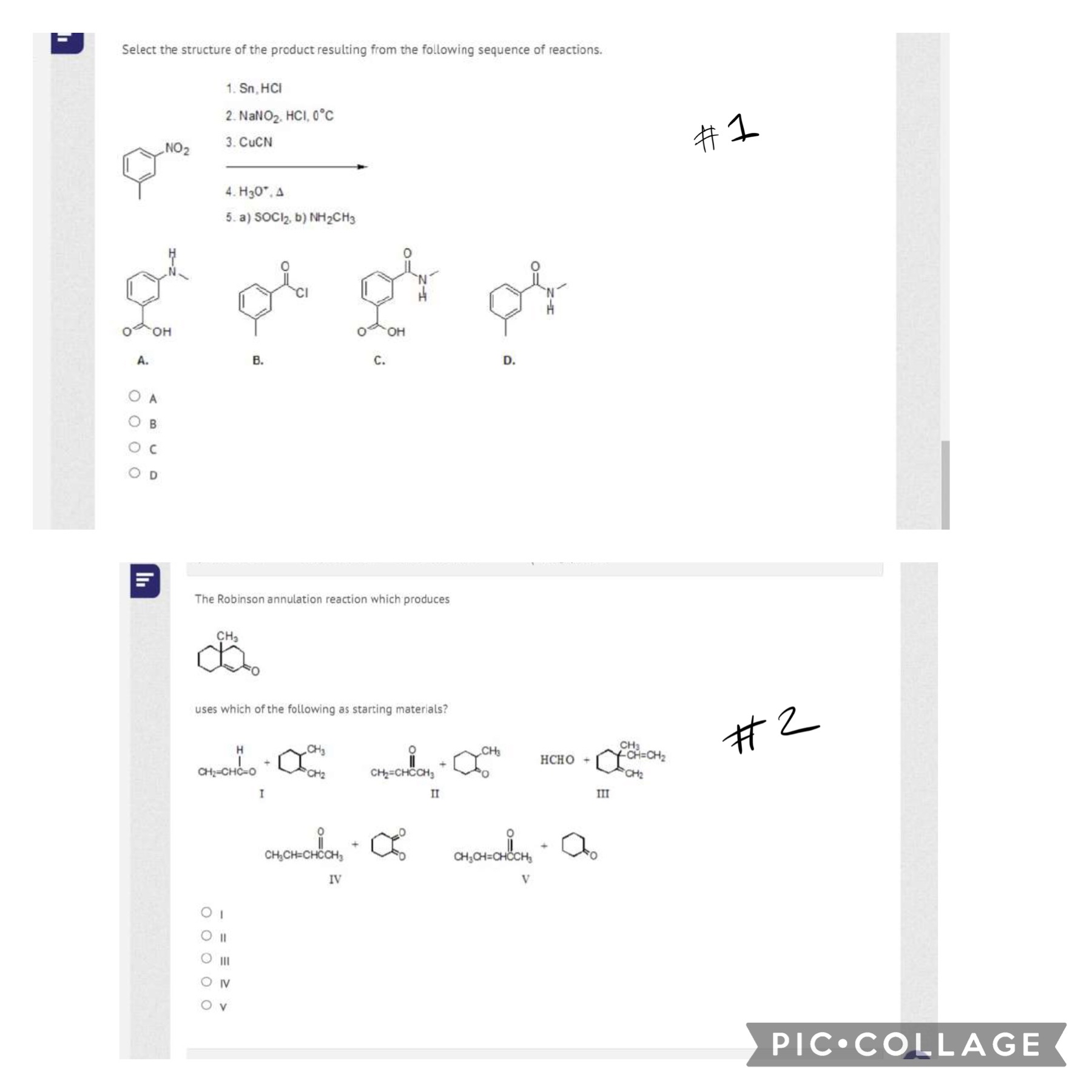 Solved Answer the following organic chemistry questions | Chegg.com