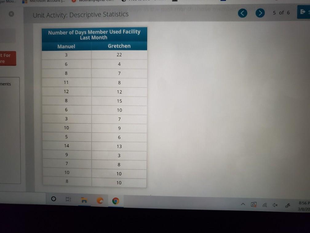 Task Print Analyzing Univariate Data In this | Chegg.com
