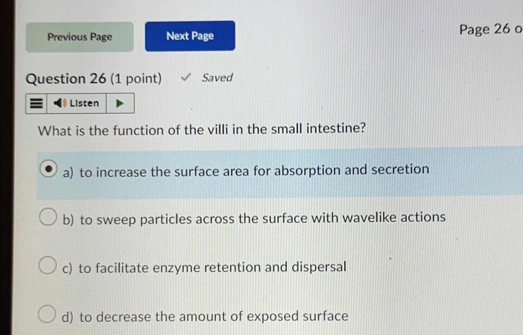 Solved Page 260Question 26 (1 ﻿point) ﻿SavedLIstenWhat is | Chegg.com